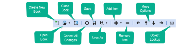 Book Designer Toolbar